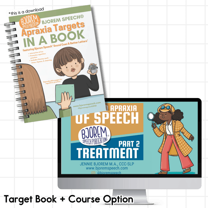 Apraxia Targets Book: Bjorem Speech® Download