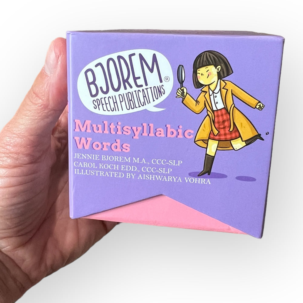 Bjorem Speech® Multisyllabic Words Deck - Enhance Speech Therapy