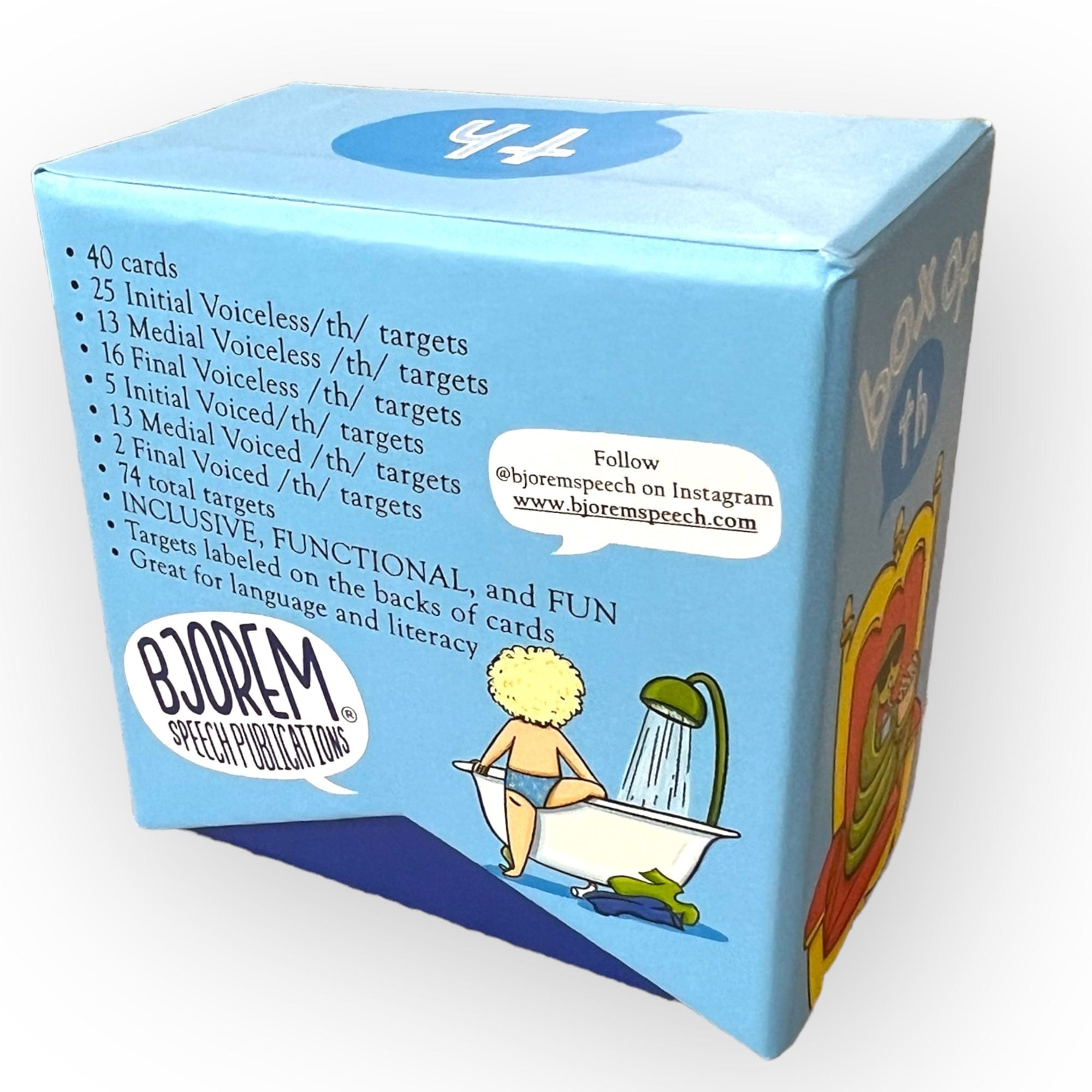 Bjorem Speech® Box of TH Sound Cards - Articulation Therapy - TH Sound