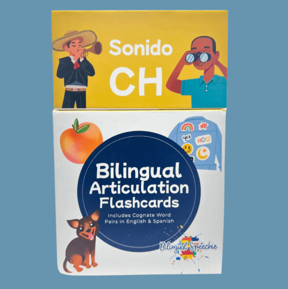CH Sound | Sonido CH - Bilingual Flashcards for Speech Therapy
