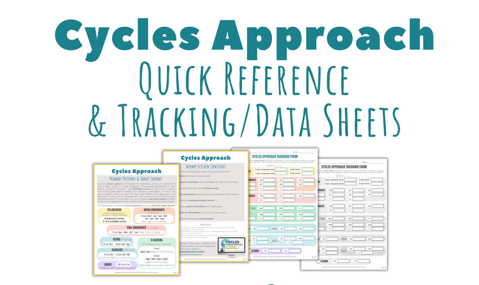 Cycles Approach Quick Reference & Tracking/Data Sheets - Download