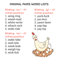 Minimal Pairs: Gliding – Bjorem Speech®