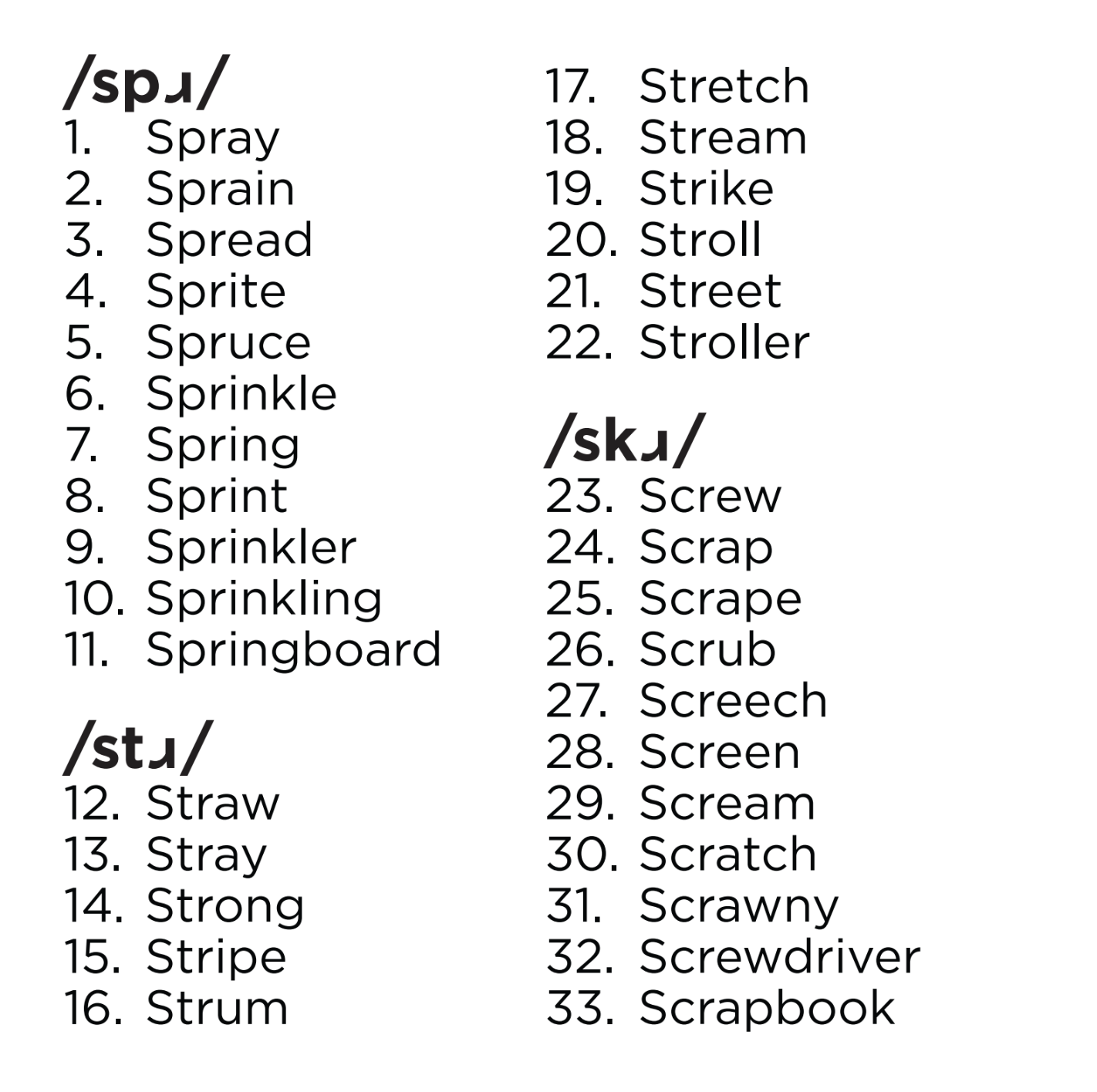 3-Element Clusters for the Complexity Approach