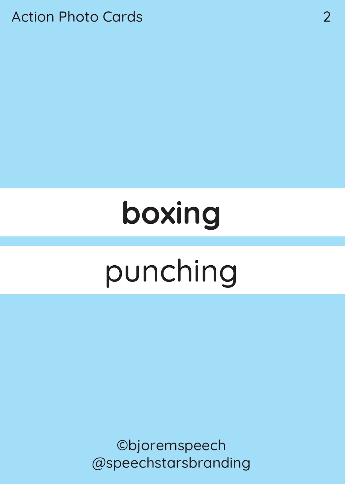 Bjorem Speech Color Action Photo Cards – Bjorem Speech®