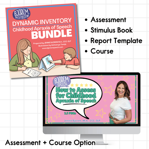 CAS Assessment Bundle for Diagnosis and Evaluation – Bjorem Speech®