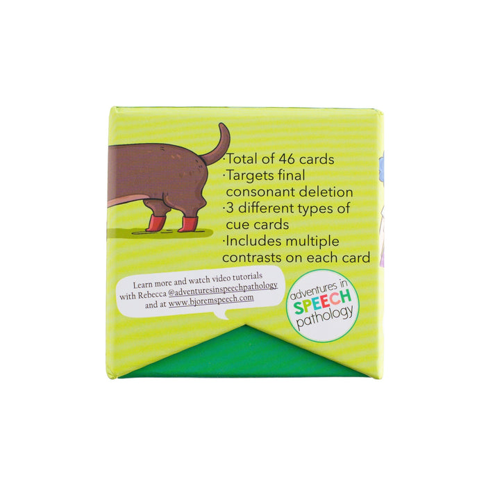 Enhance Speech Therapy with Final Consonant Deletion Minimal Pairs ...