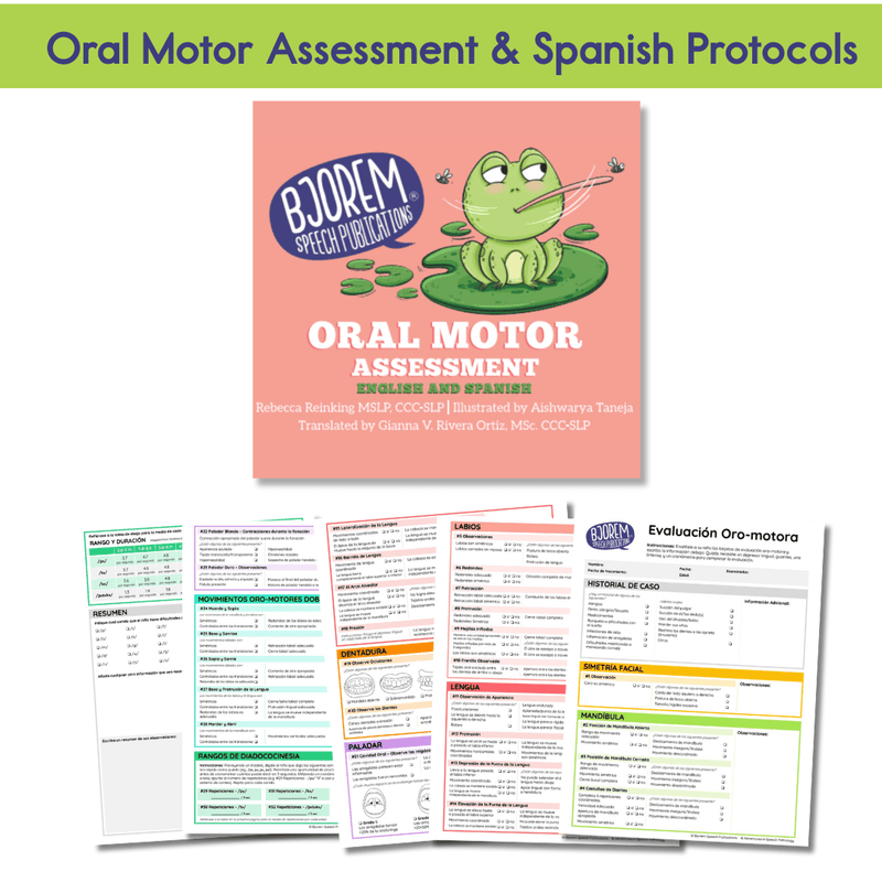 Oral Motor Assessment for Kids in Speech Therapy by Bjorem Speech ...