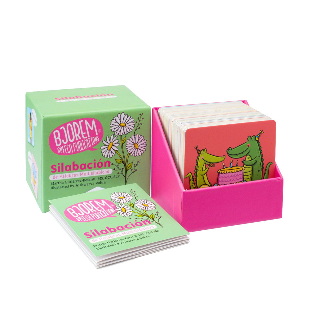 Silabación - Spanish Multisyllabic Therapy Cards - Syllabification ...