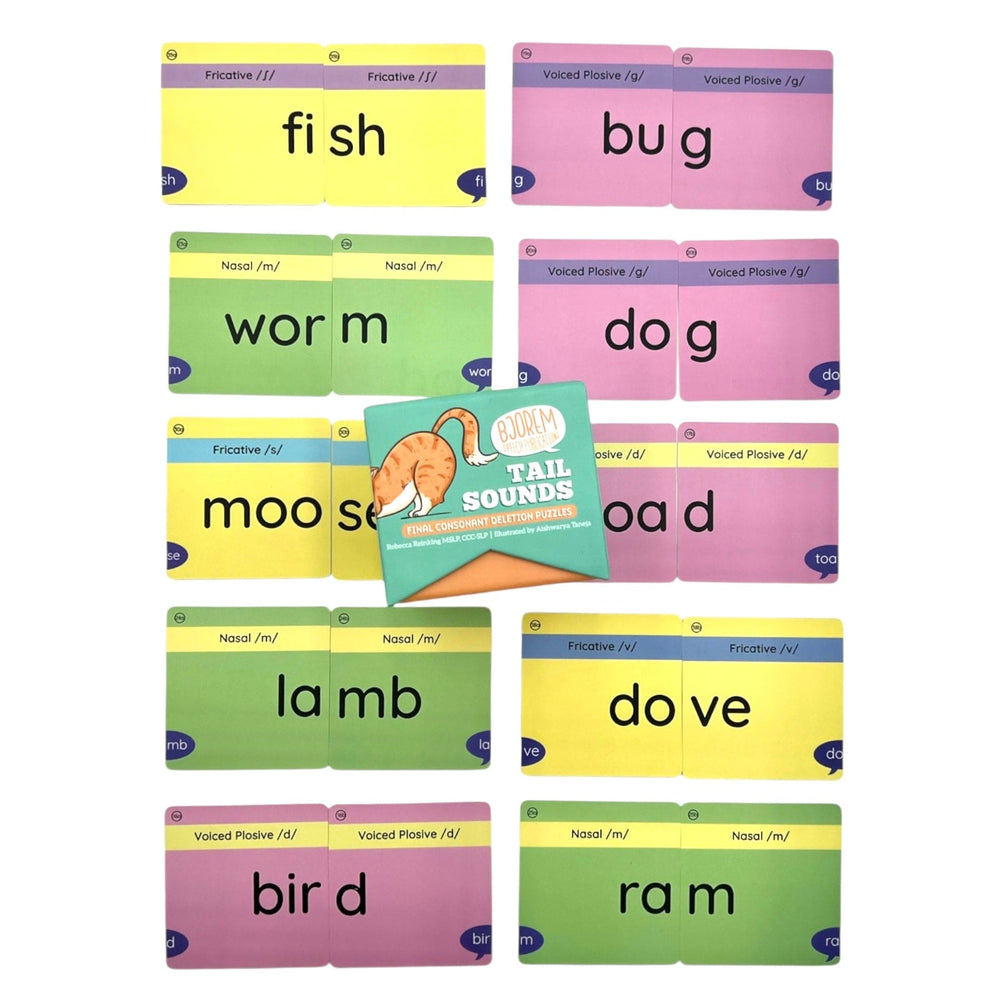 Final Consonant Deletion Puzzles for Engaging Learning – Bjorem Speech®